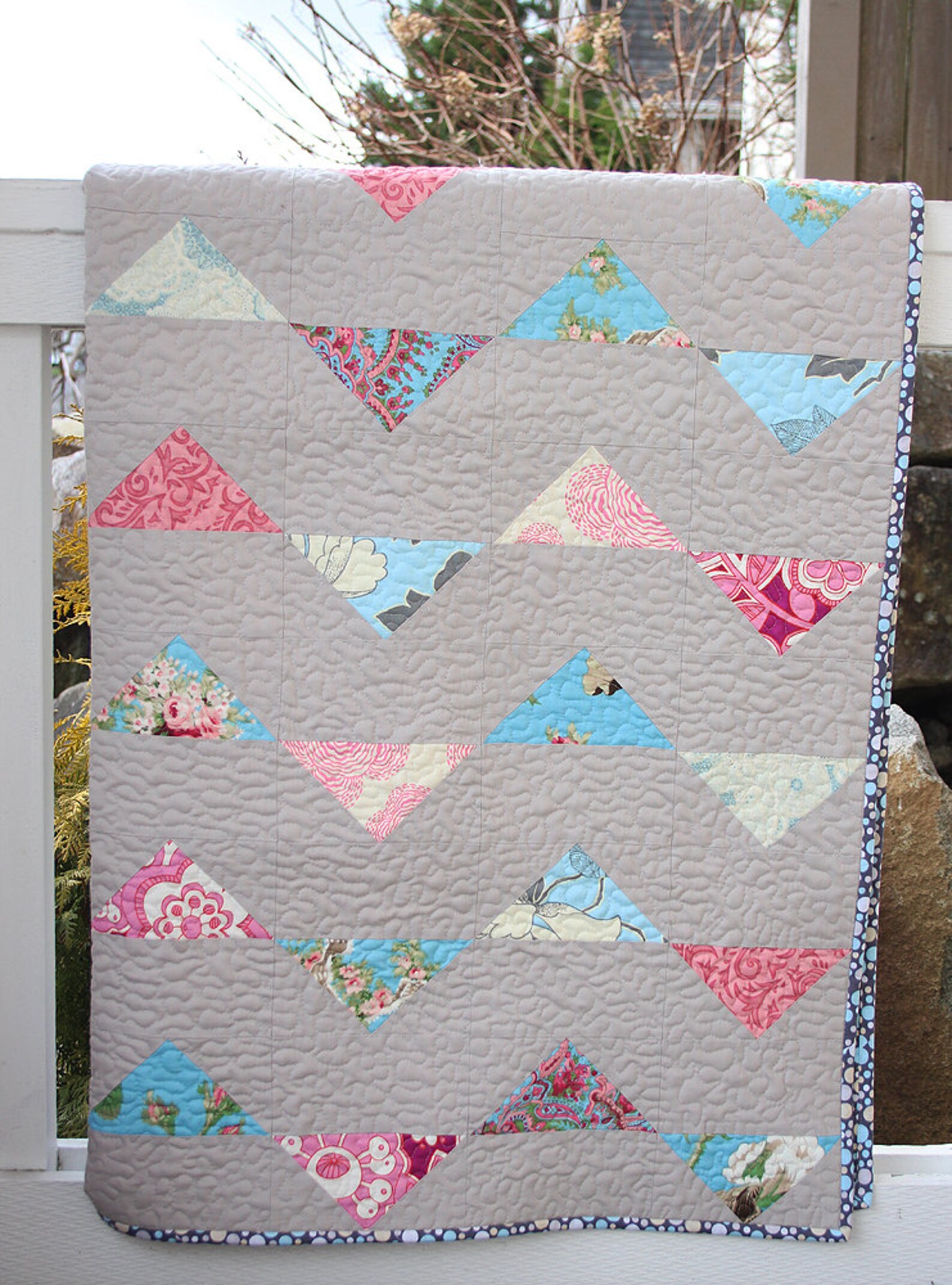Bunting Modern Quilt Pattern PDF Easy - Etsy
