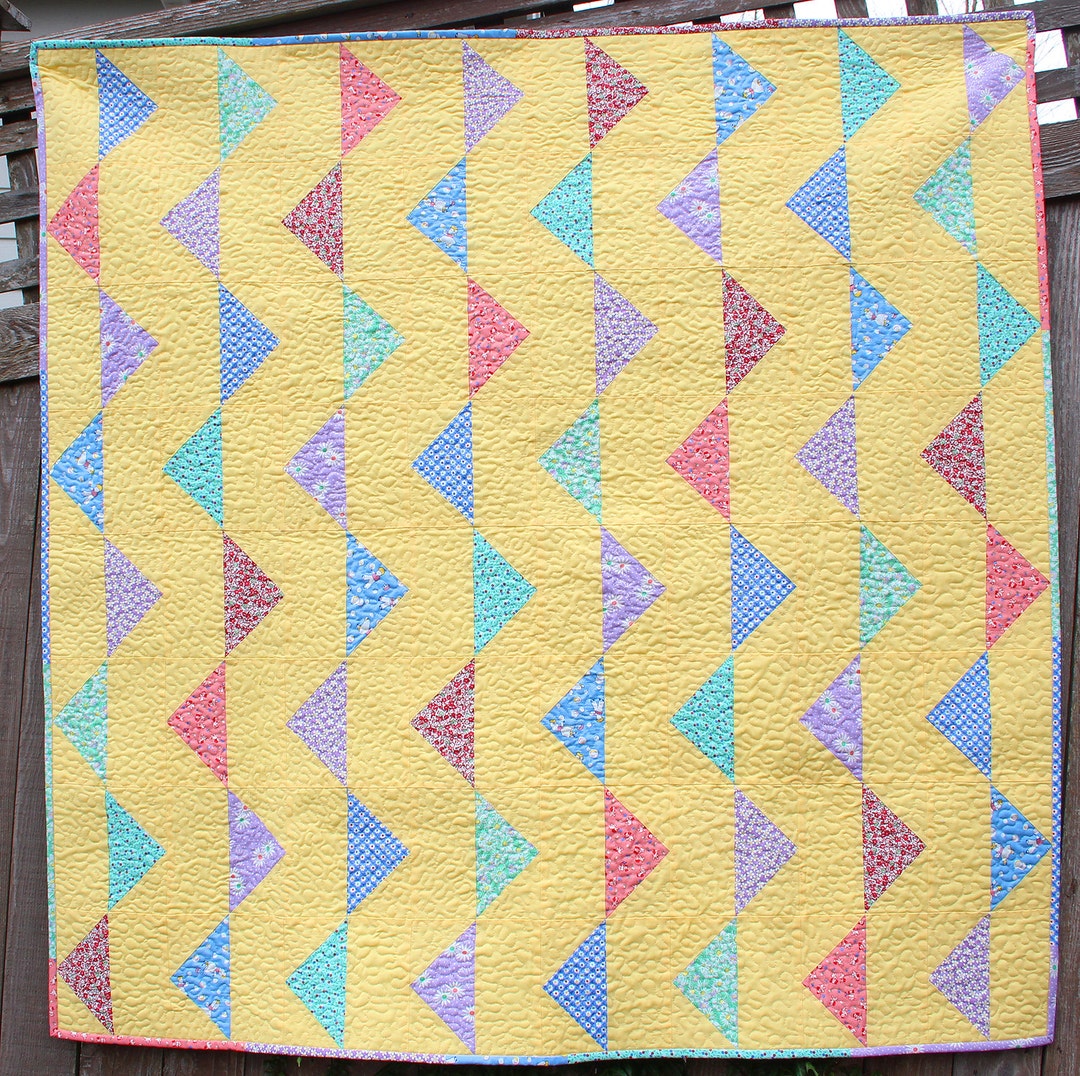 Bunting Modern Quilt Pattern PDF Easy - Etsy