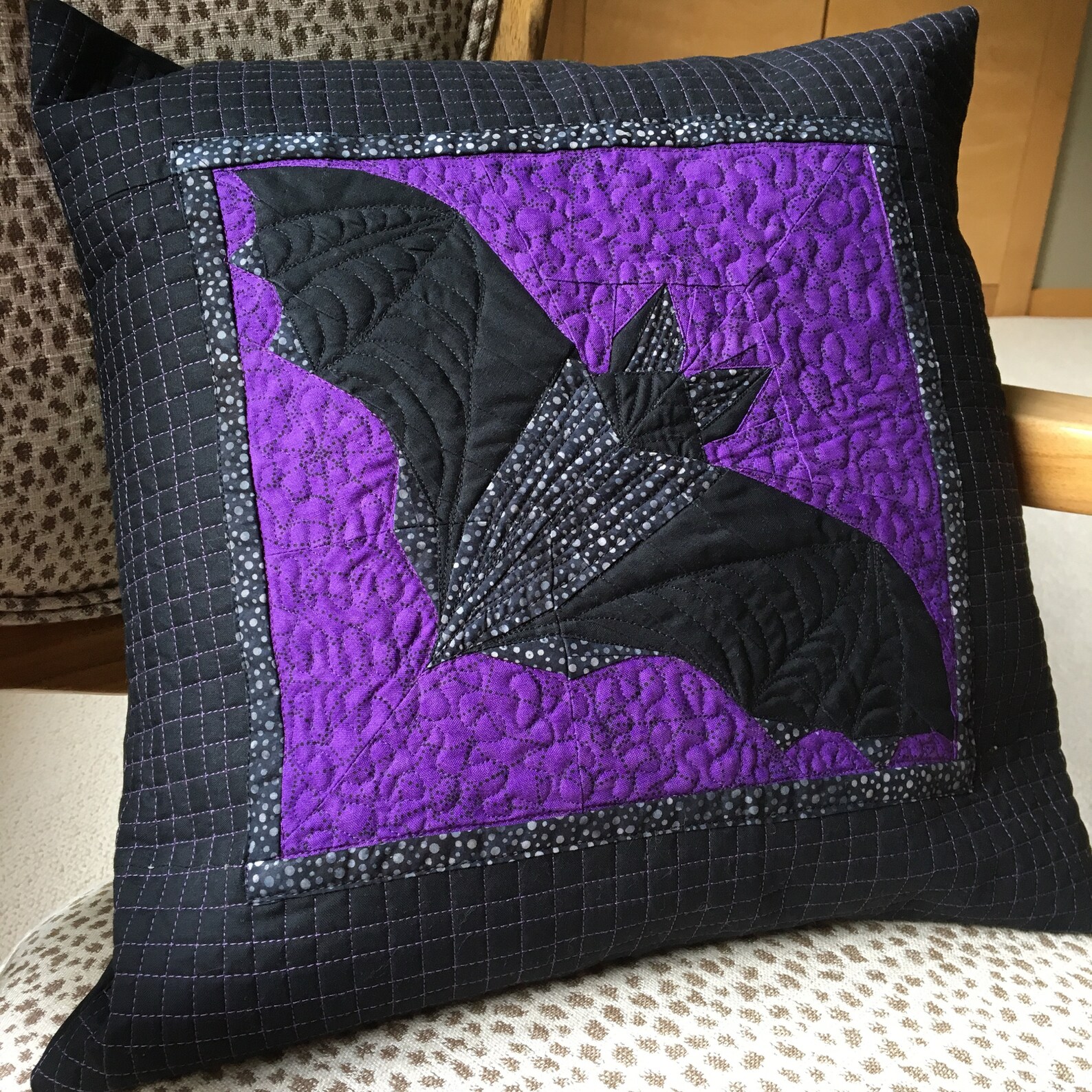 Bat Halloween Foundation Paper Pieced Quilt Block Pattern - Etsy