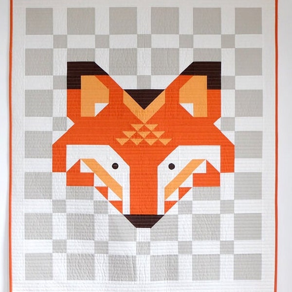 Fox Quilt Pattern - Etsy