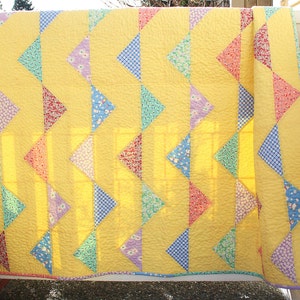 Bunting Modern Quilt Pattern PDF Easy - Etsy