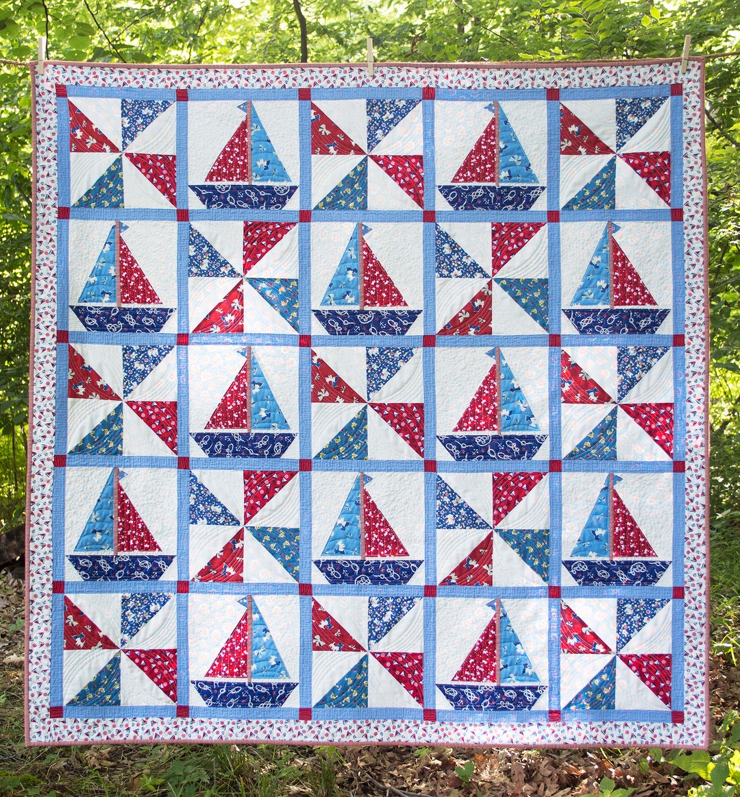 Sailing Sailboat Quilt Pattern PDF - Etsy