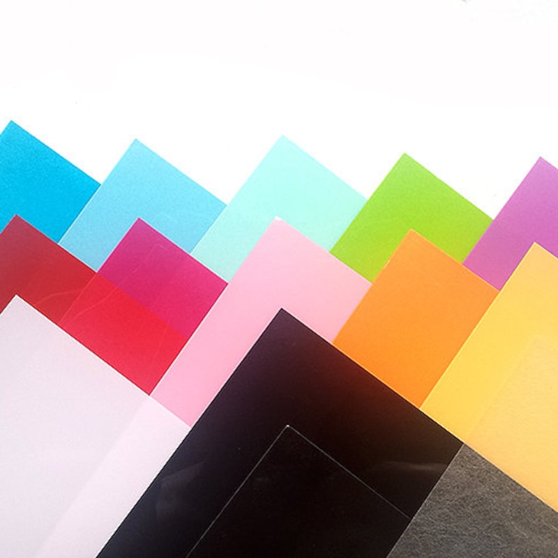 Colored Plastic Sheets - Etsy