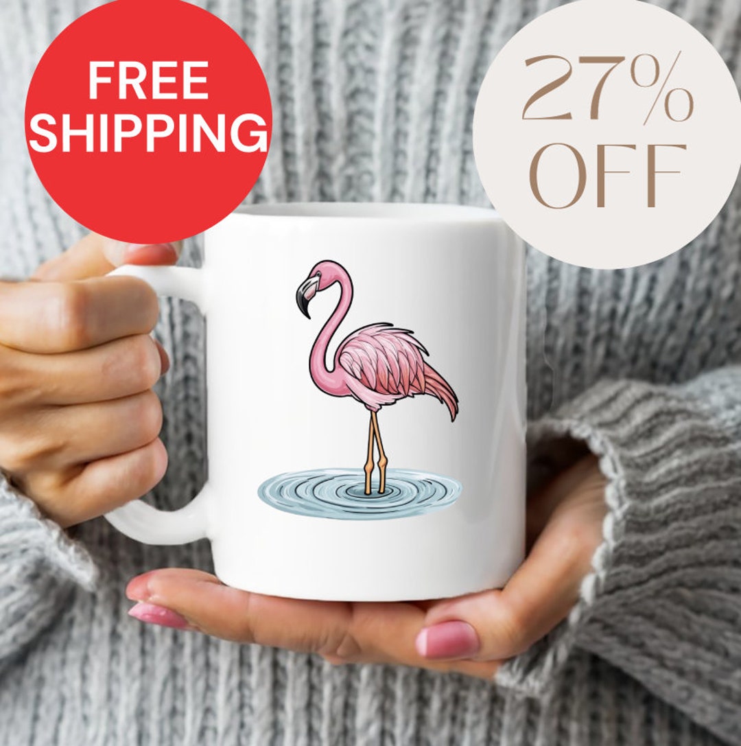 Flamingo Mug, Cute Mug, Coffee Gift, Coffee Lover Gift, Birthday Gift ...