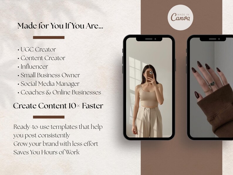 Faceless Personal Brand Brown Pinterest-inspired Instagram Templates ...