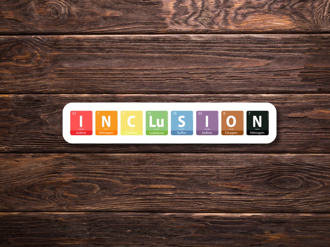 Rainbow Periodic Table Sticker Diversity, Equity, and Inclusion Sticker ...