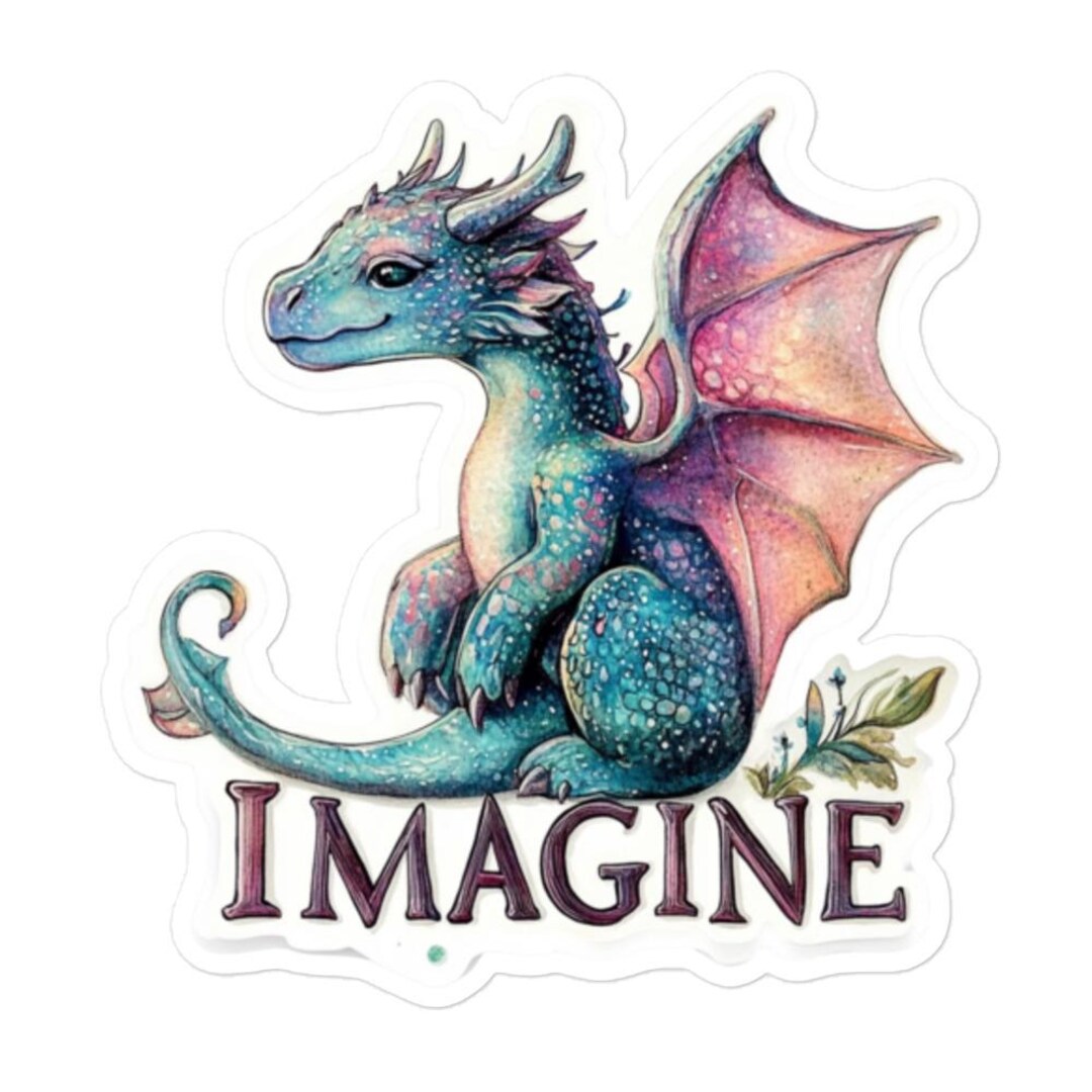 Dragon - Imagine Sticker - Etsy