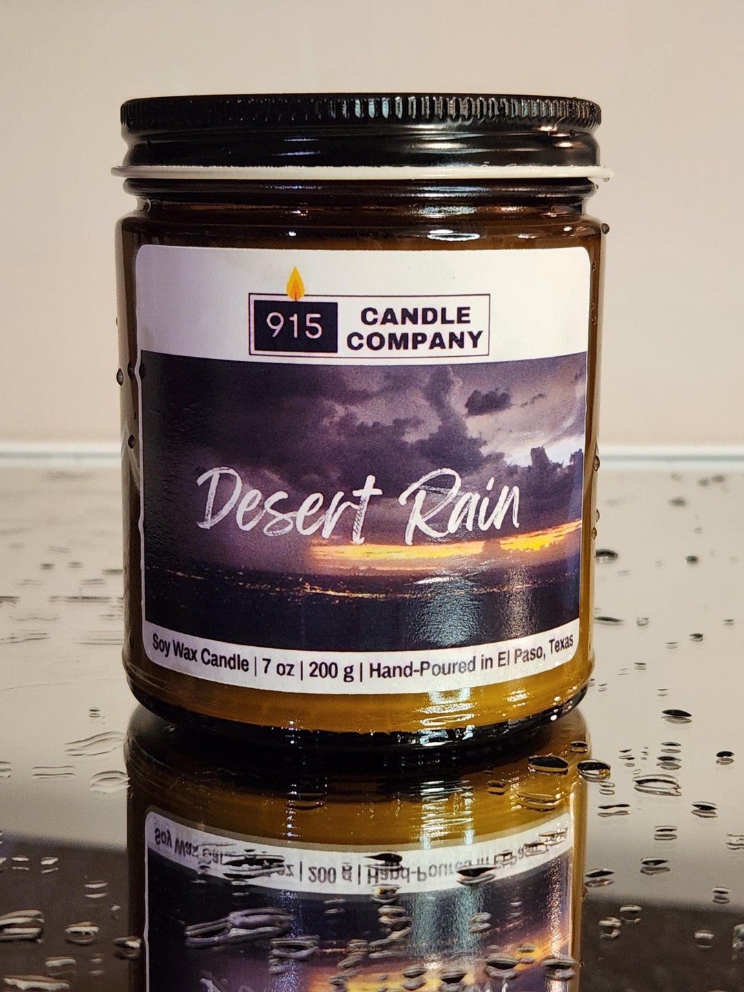 Desert Rain Scented Soy Wax Candle - Made in El Paso, Texas - Etsy