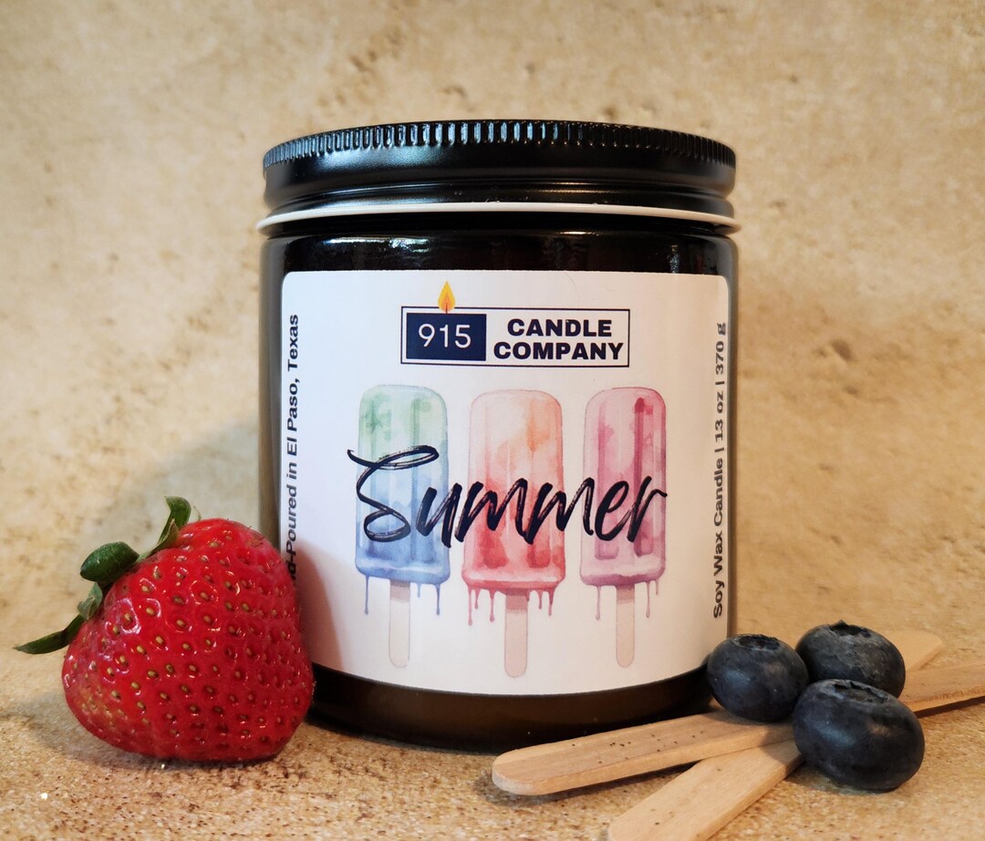 Summer Scented Soy Wax Candle - Made in El Paso, Texas - Etsy