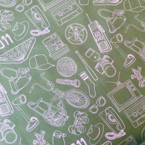 Stranger Things Inspired Stuff Fabric One 56 Wide Yard - Etsy