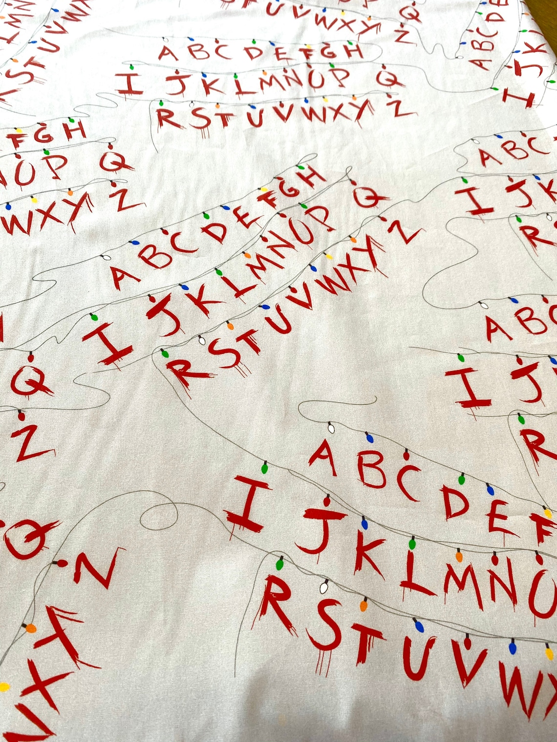 String Lights Stranger Things Inspired Fat Quarter 18 | Etsy