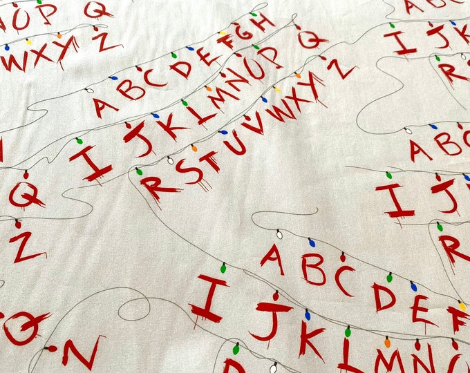 String Lights, Stranger Things Inspired Fat Quarter 18 X 22 - Etsy