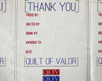 Quilts of Valor, Bald Eagle Quilt Label --free Shipping - Etsy
