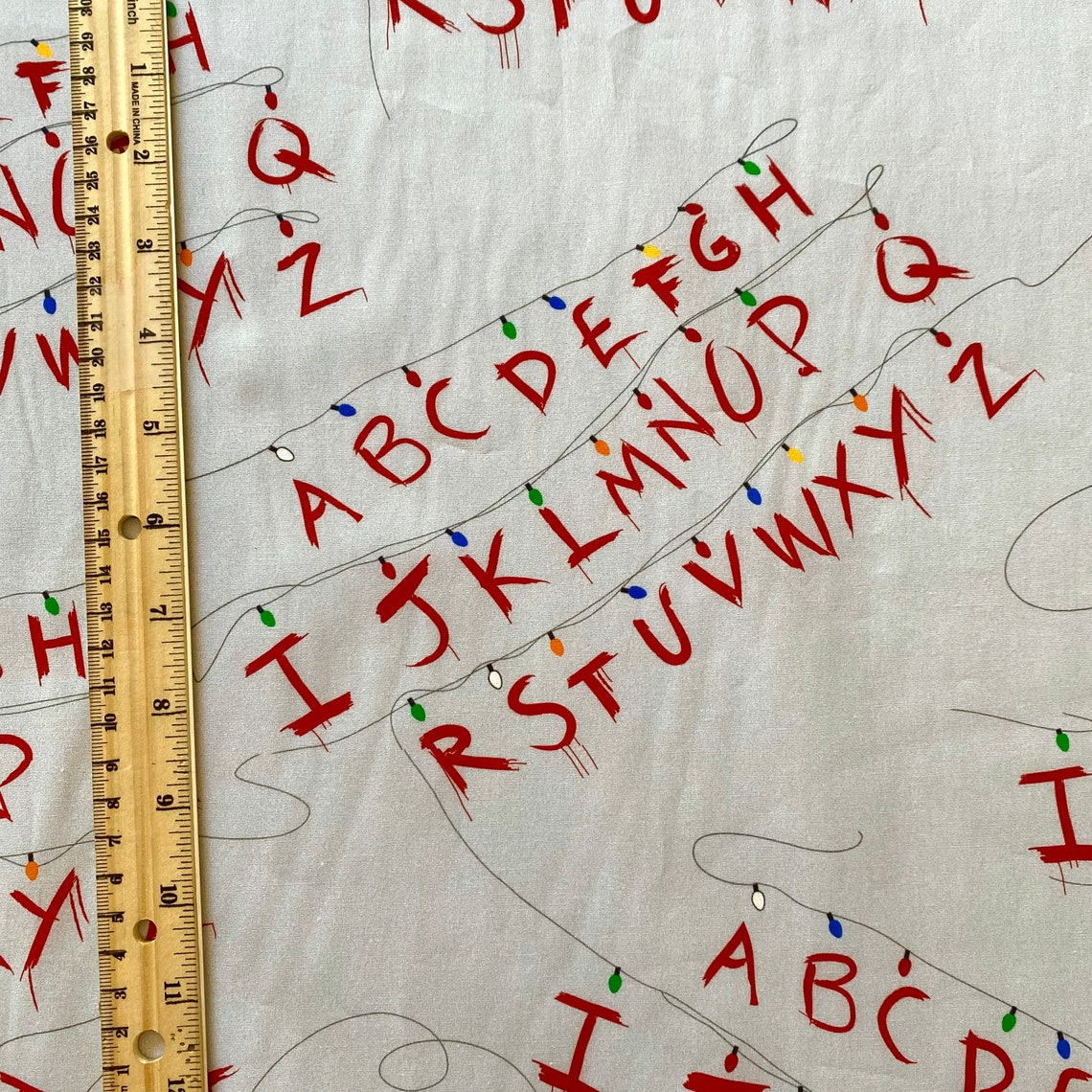 String Lights Stranger Things Inspired Fat Quarter 18 - Etsy