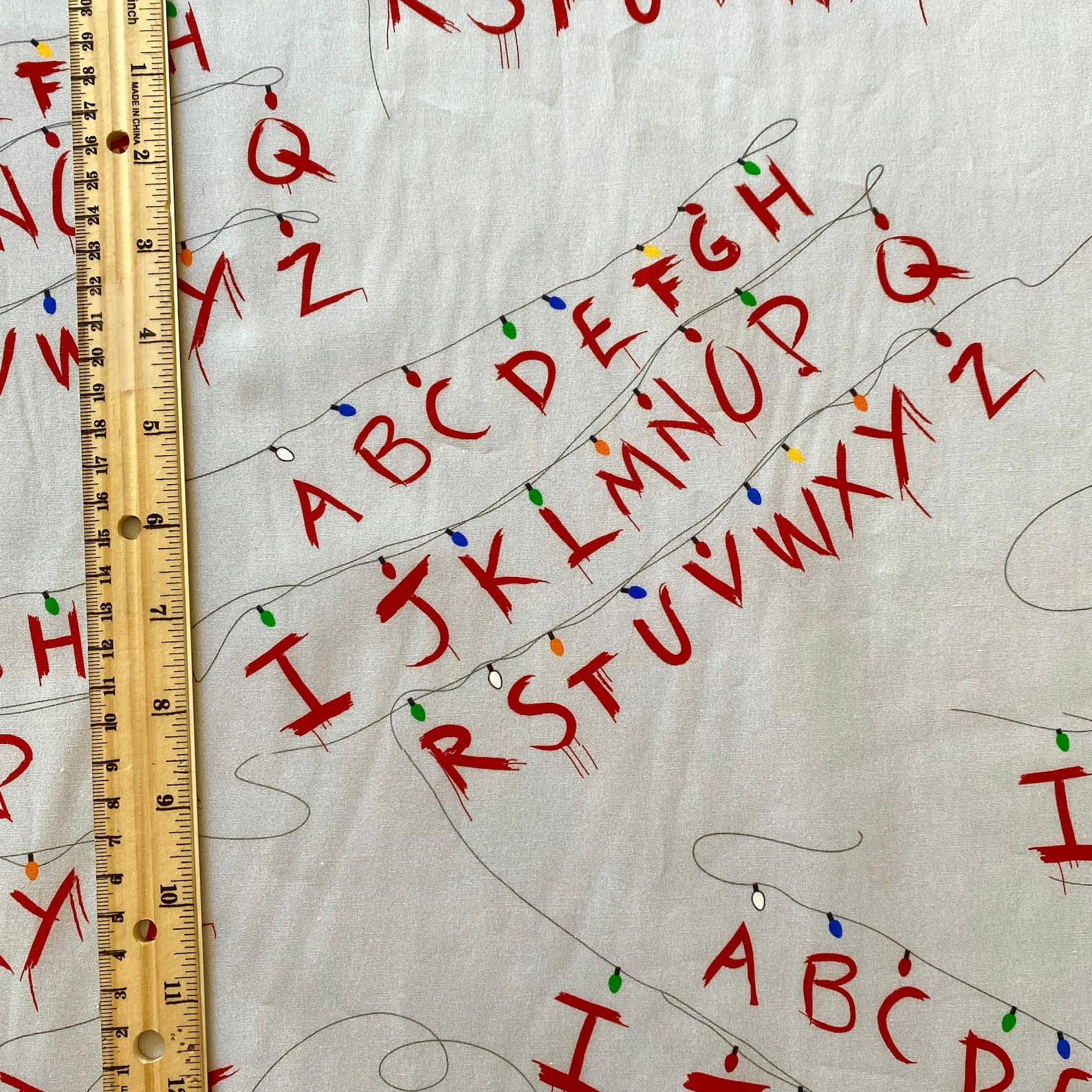 String Lights, Stranger Things Inspired Fat Quarter 18 X 22 - Etsy