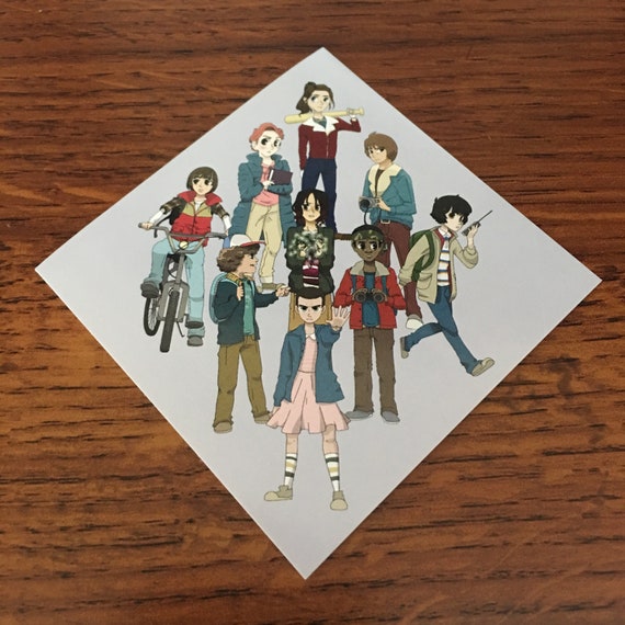 One Sticker Stranger Things Character Inspired free shipping | Etsy