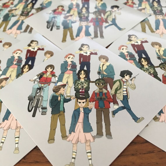 Set of 5 Stickers Stranger Things Character Inspired free | Etsy