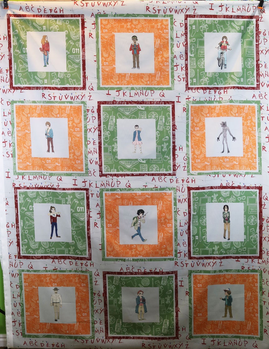 Stranger Things Inspired Stuff Fabric One 56 wide yard | Etsy Stranger Things Inspired Stuff Fabric One 56 wide yard | Etsy