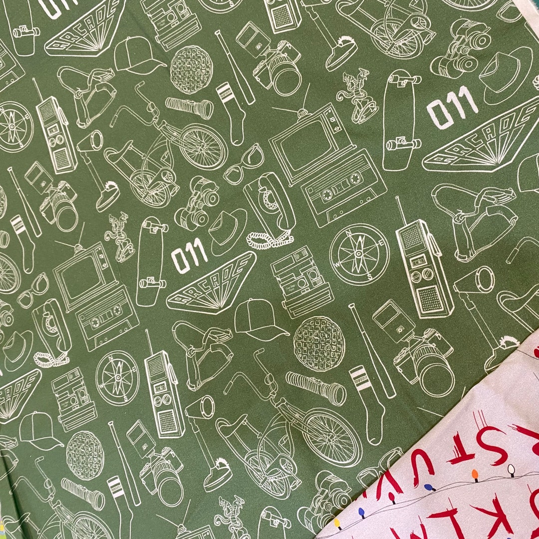 Stranger Things Inspired Stuff Fabric One 56 Wide Yard - Etsy