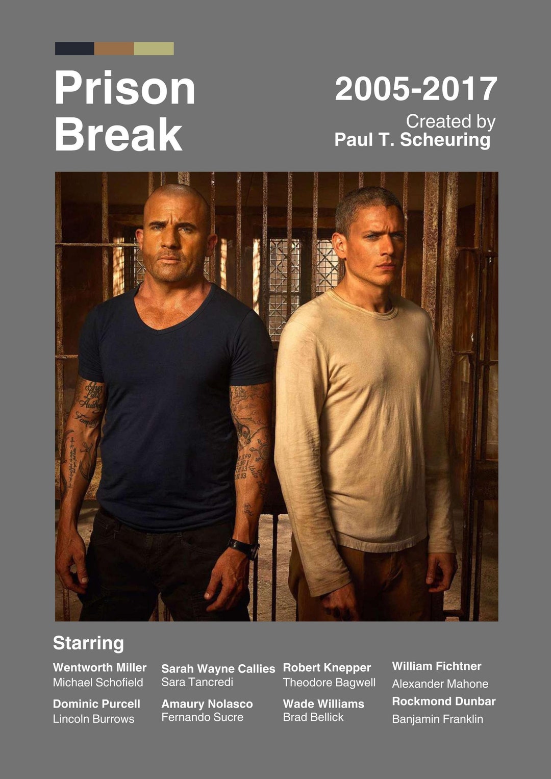 Prison Break TV Series Poster - Etsy