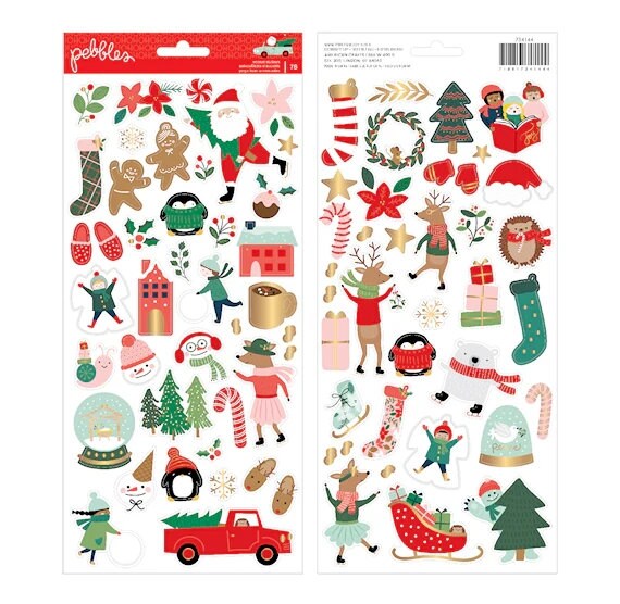Merry Little Christmas Sticker Sheet by Pebbles American Crafts - Etsy