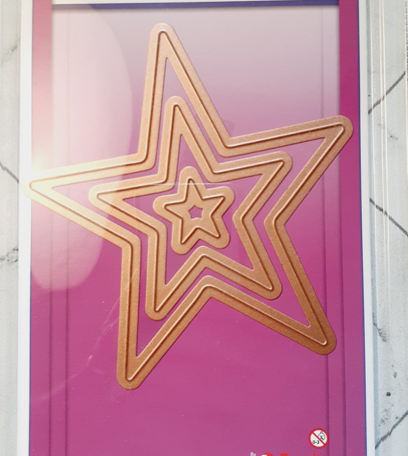 Star Die Set, Shapez Dies by Xyron for Spellbinders, Nested Star Dies ...