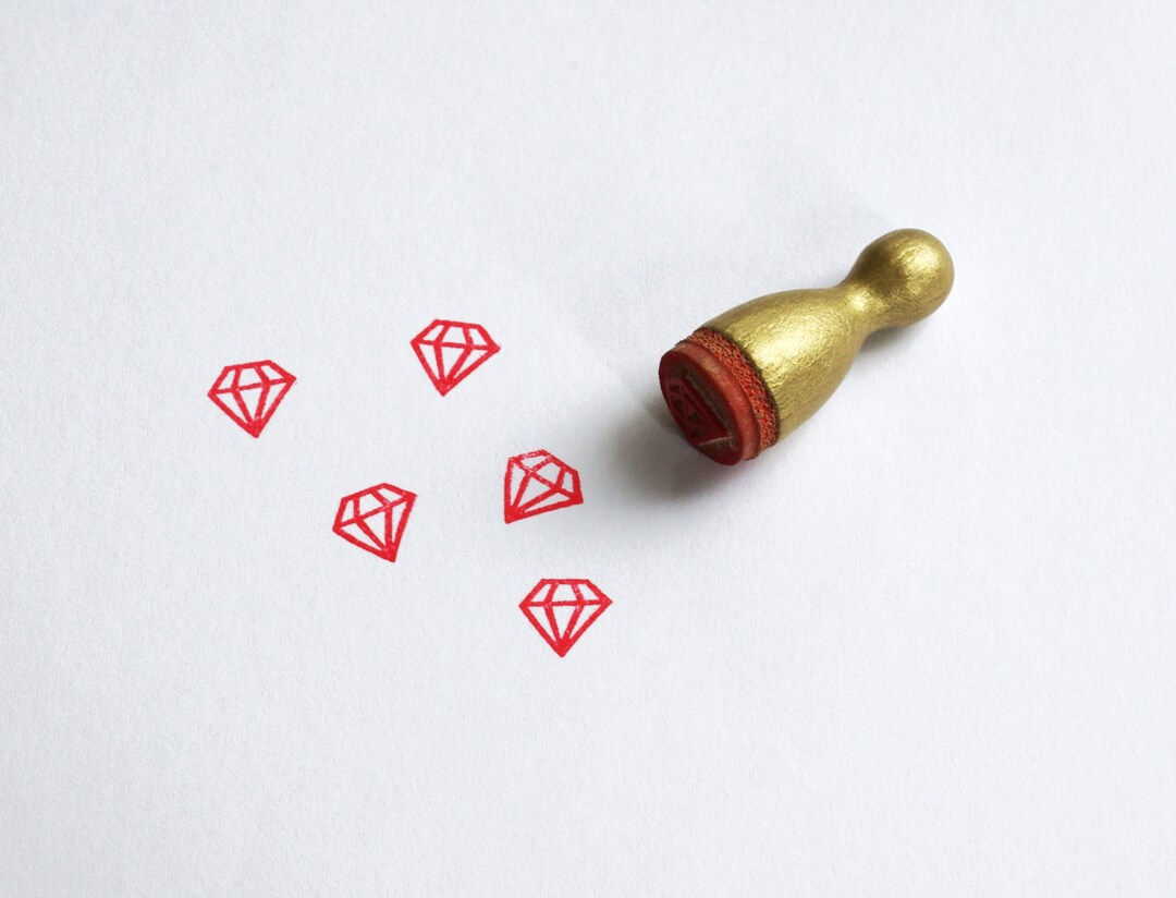 Mini Stamp: Diamond - Etsy