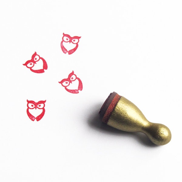 Owl Post Stamp - Etsy