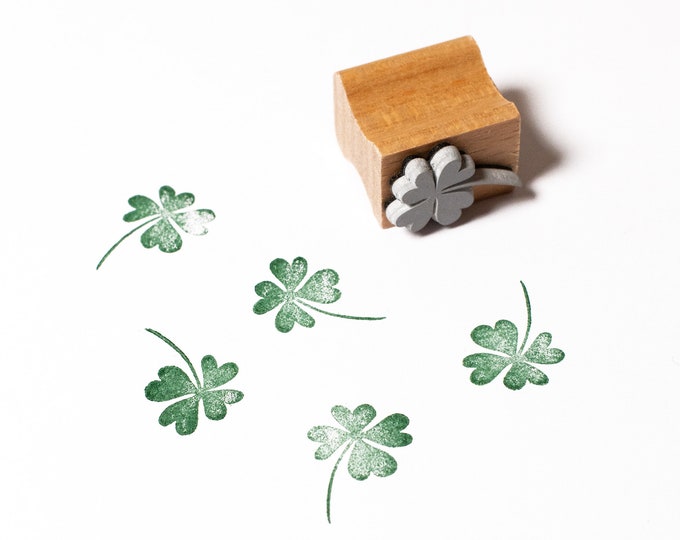 Four-leaf Clover Lucky Clover Stamp - Etsy
