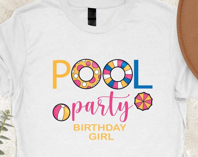 Personalized Pool Party Shirt, Pool Party T-shirt, Pool Party Apparel ...