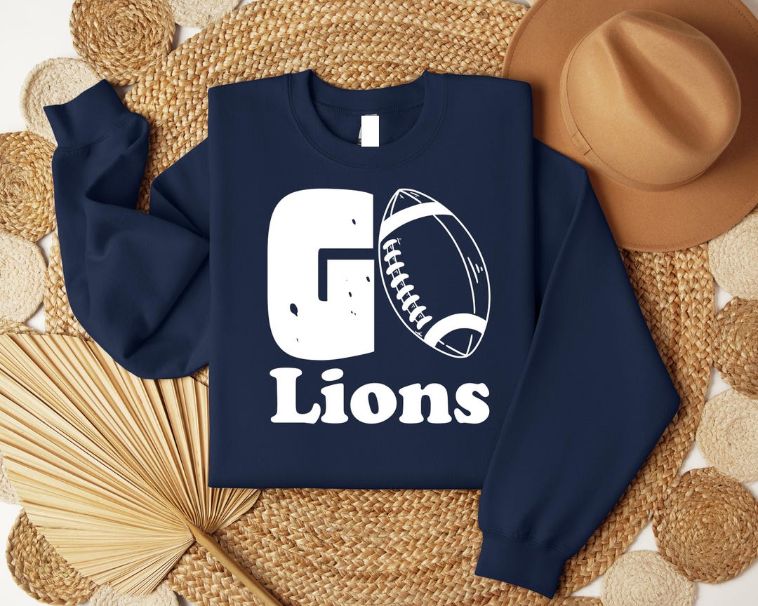 Custom Go Mascot Football Sweatshirt: School Team Spirit Tee - Etsy