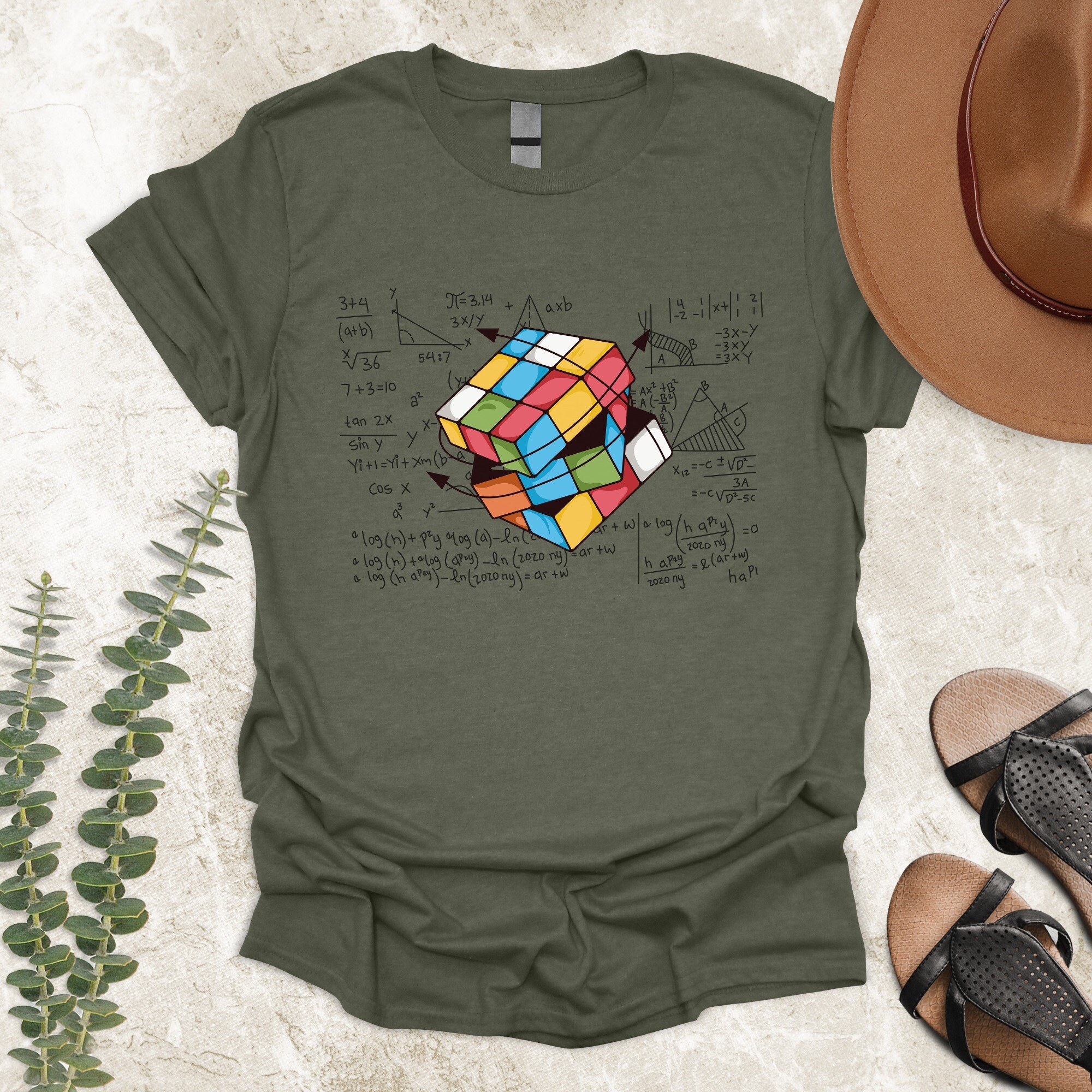 Colorful Rubiks Cube Shirt, Cube Game Math T-shirt, Rubiks Cube Shirt ...