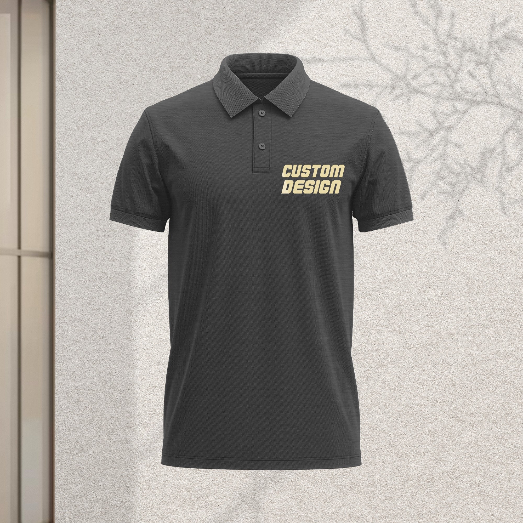 Custom Polo Shirt, Custom Text Logo Design Polo for Men and Women ...
