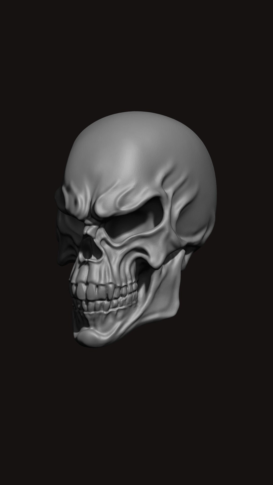 Skull Yujiro Hanma FAN ART - Etsy