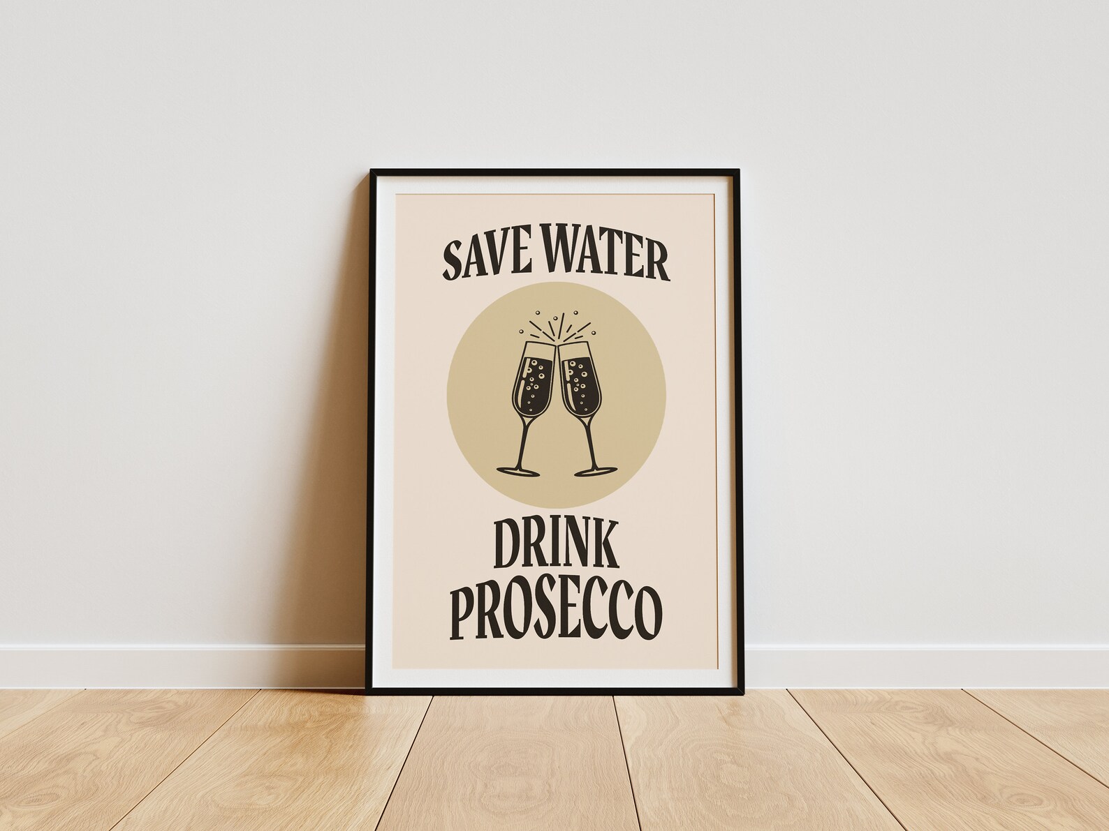 Save Water Drink Prosecco Print, Kitchen Decor, Y2K Posters, Kitchen ...