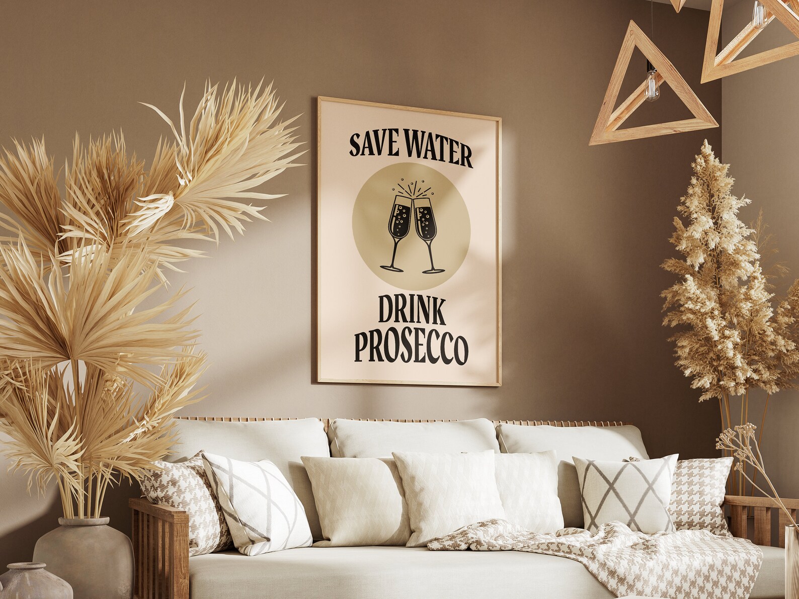 Save Water Drink Prosecco Print, Kitchen Decor, Y2K Posters, Kitchen ...