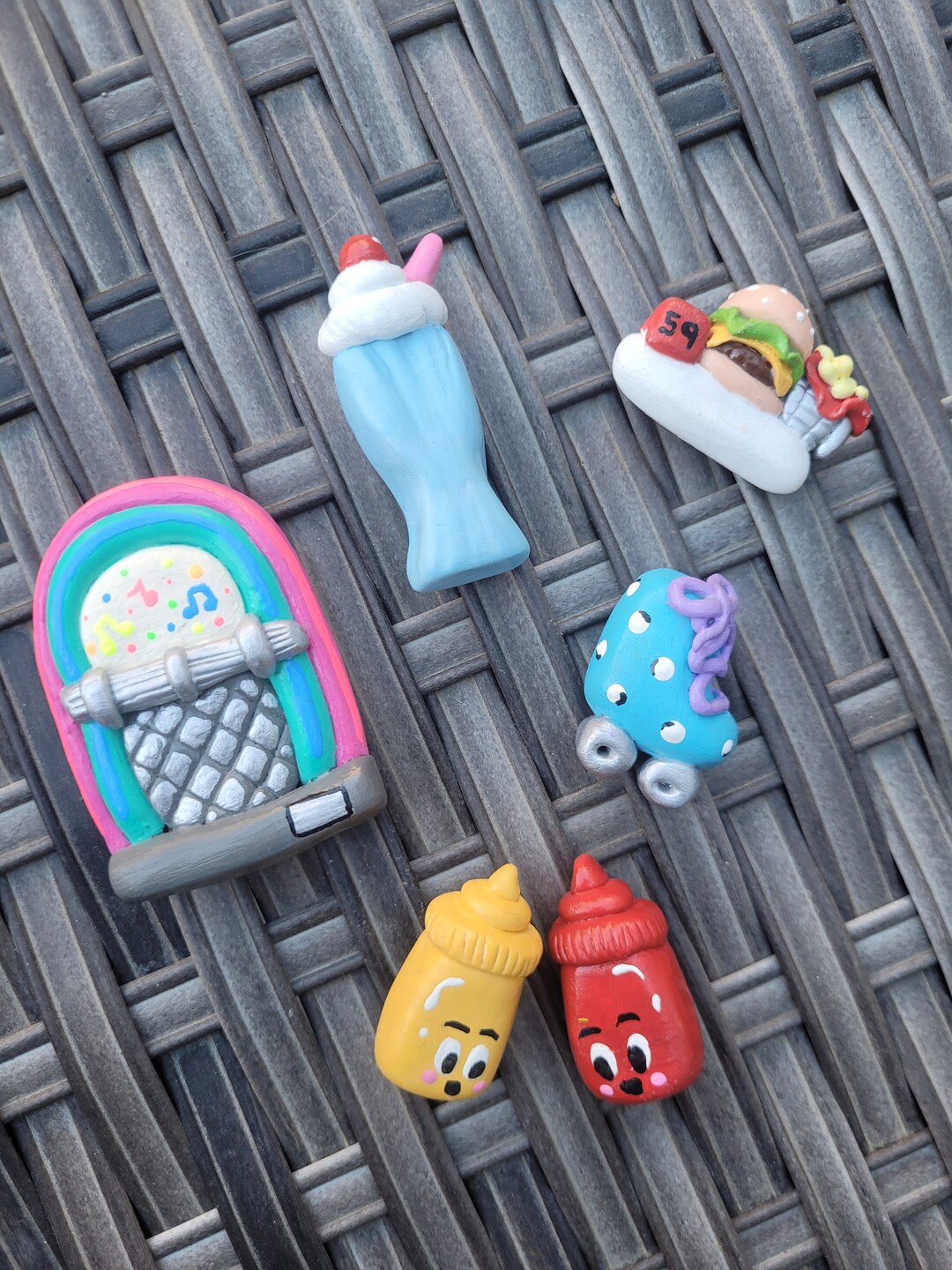 Handmade Retro Diner Magnet Pack - Etsy