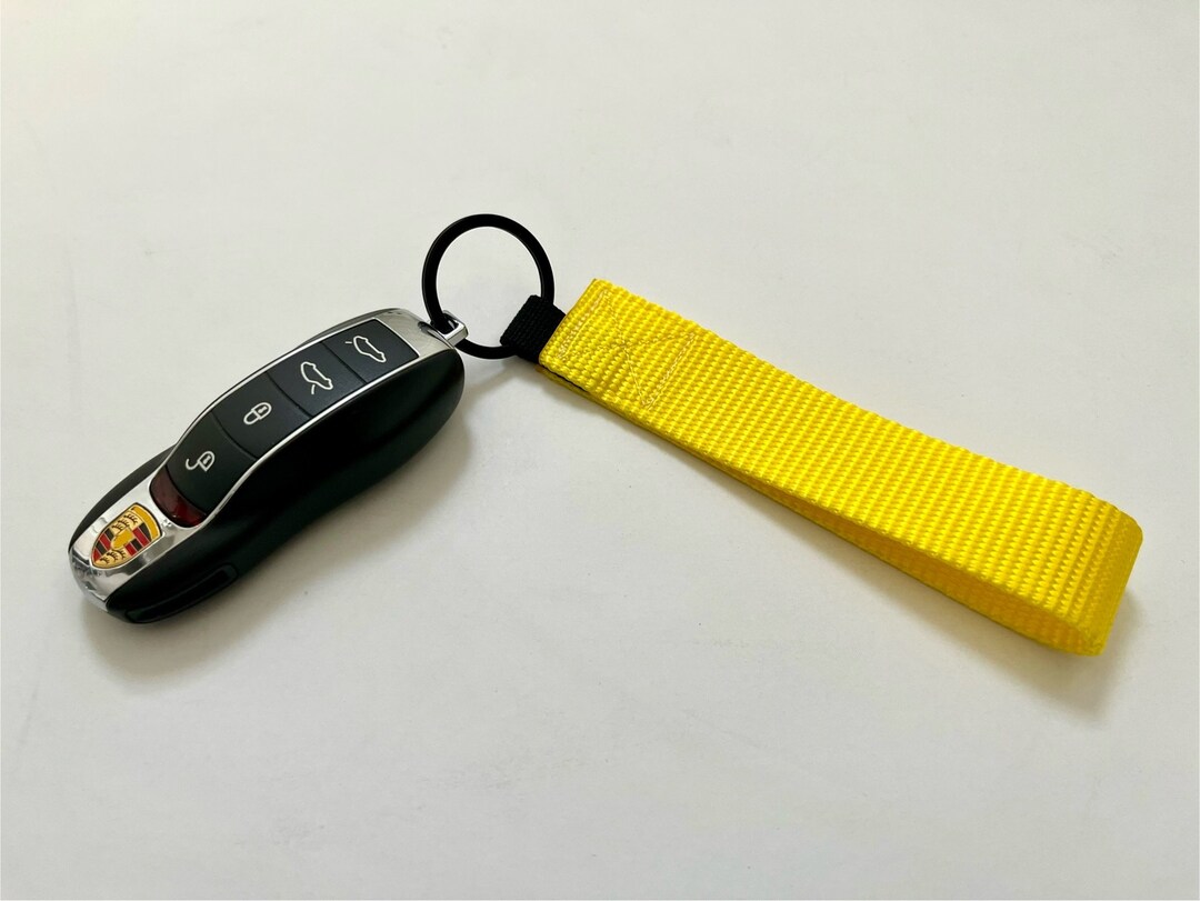 Porsche 911 GT3 RS Door Pull Style Yellow Keychain 991 997 996 964 ...