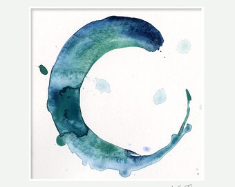 Enso Circle Art | Etsy