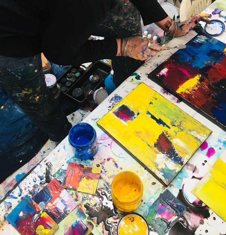 Abstract Face Painting in Mat Frame Ready Small Art Gift - Etsy