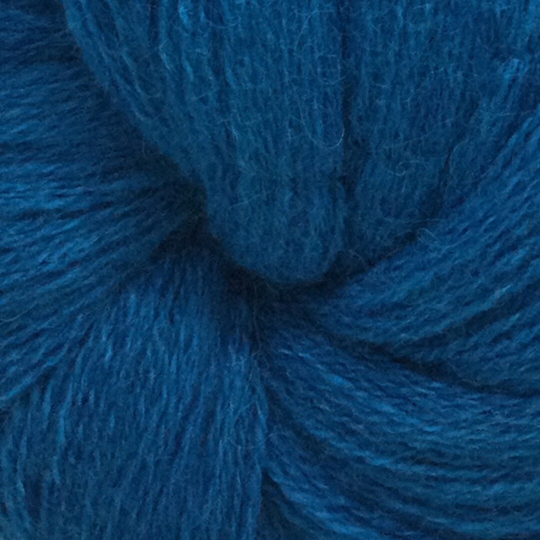 Cyan 80/20 Wool/alpaca Yarn, Fingering Weight, 2 Ounce Skein - Etsy