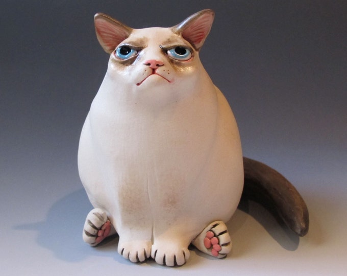 Grumpy Cat Sculpture - Etsy