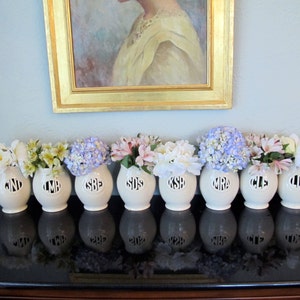 Custom Monogram Vase for Your Bridesmaids / Mother of the Bride ...