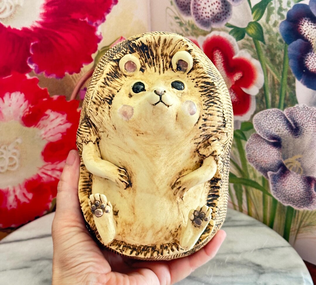 Fat Hedgehog - Hand Built & Hand Sculpted Earthenware Hedgehog ...