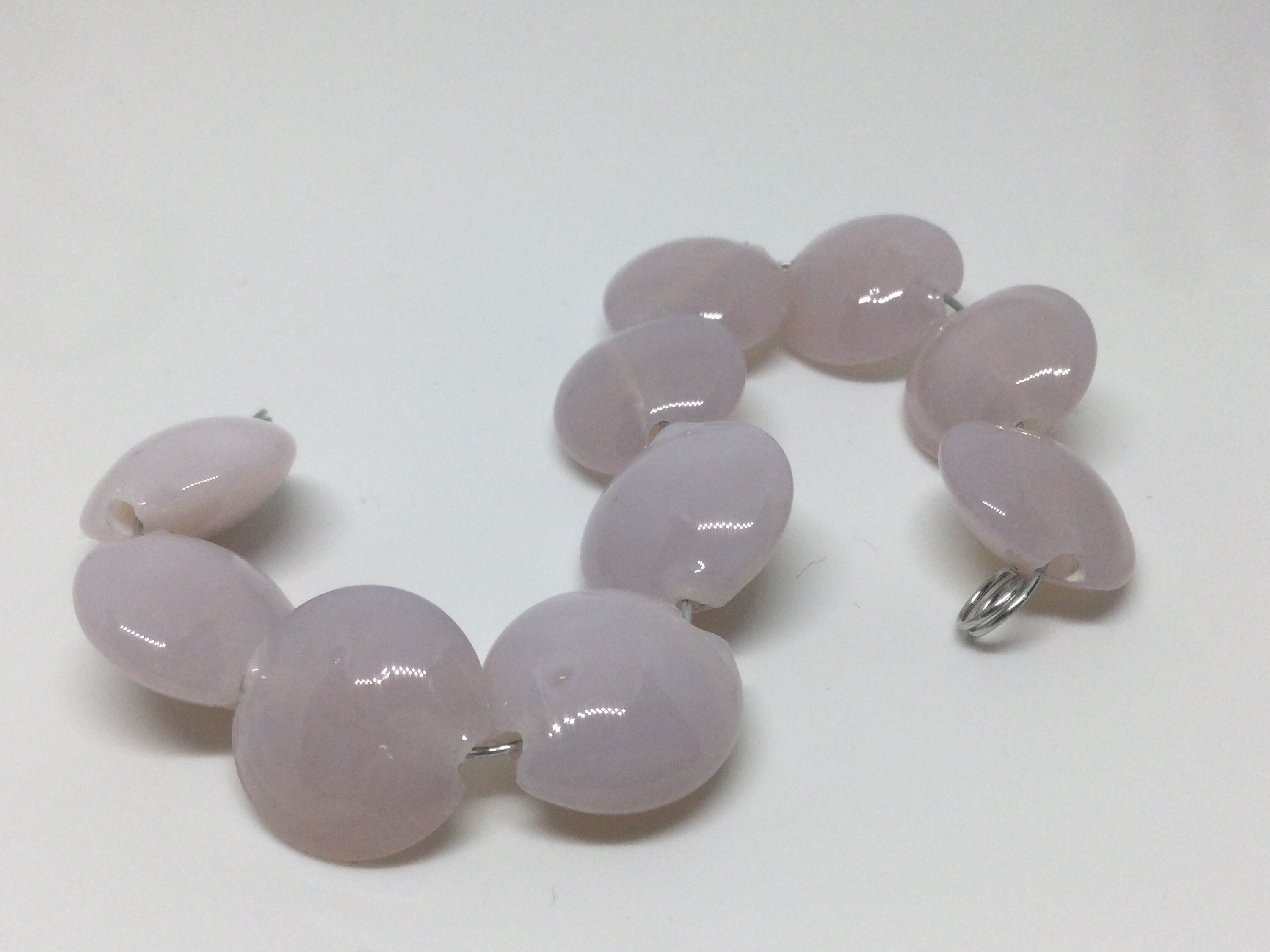 Oracle Reactive Glass Handmade Glass Lampwork Beads, Lentil 15mm - Etsy