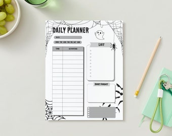 Spooky Weekly Planner - Editable Canva Template - Etsy