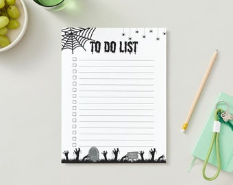 Spooky To-do List - Editable Canva Template - Etsy