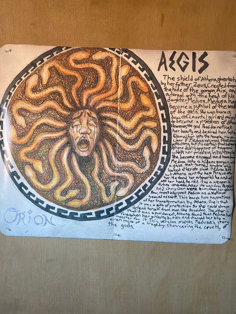 Original Art Aegis Medusa Story Poster - Etsy