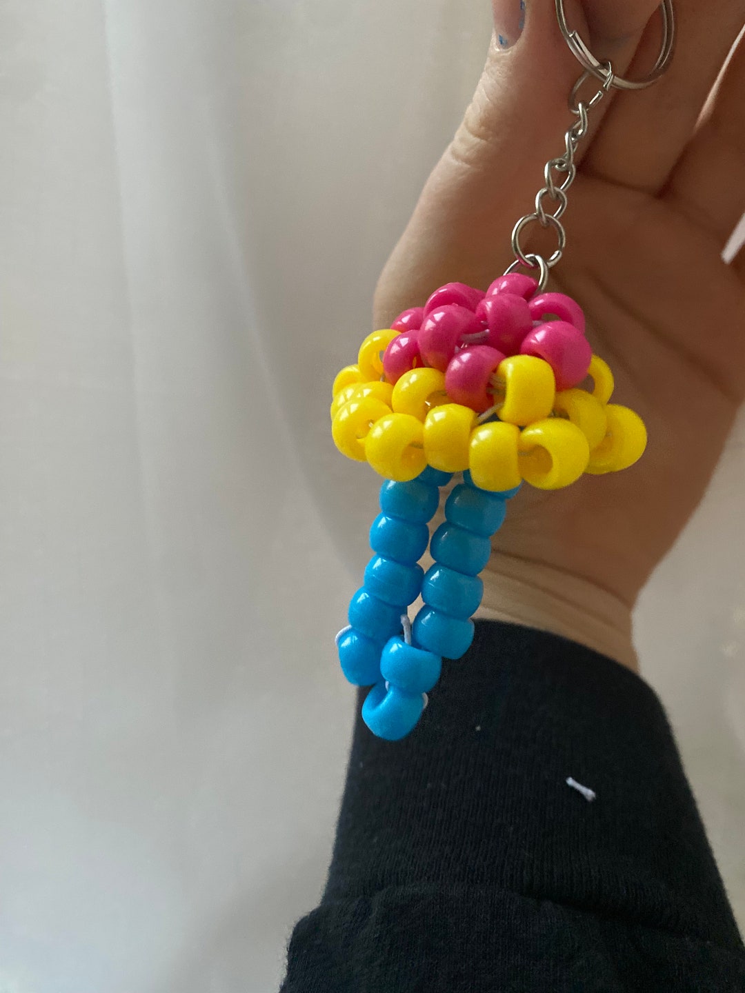 Mini Pansexual Flag Kandi Jellyfish Keychain - Etsy