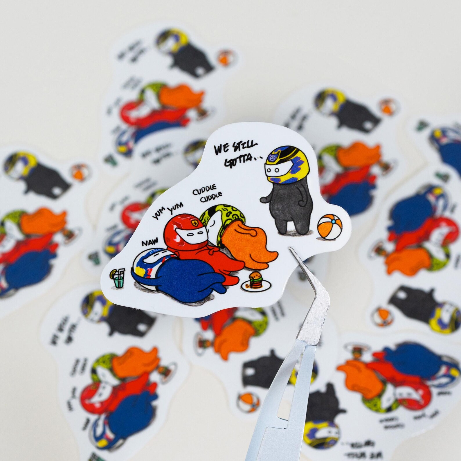 F1 Chubbies Formula 1 Sticker Summer Break Vibes Motorsport Racing ...